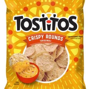 Tostitos, Crispy Rounds Tortilla Chips, 3 Ounce (Pack of 28)