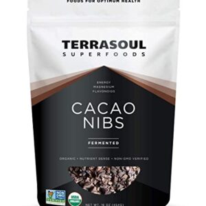 Terrasoul Superfoods Raw Organic Cacao Nibs, 2 Lbs (2 Pack) - Raw | Keto | Vegan