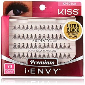 kiss envy ultra black flare long lashes