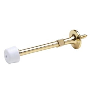 bright brass light duty solid doorstop