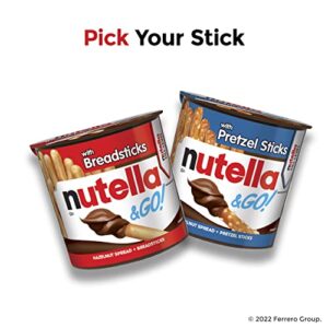 Nutella & GO! 4 Pack, Hazelnut And Cocoa Spread With Breadsticks, Snack Cups, 1.9 Oz Each