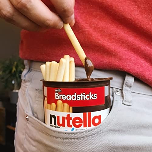 Nutella & GO! 4 Pack, Hazelnut And Cocoa Spread With Breadsticks, Snack Cups, 1.9 Oz Each