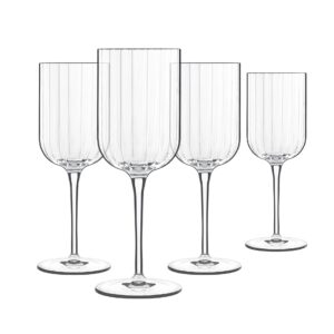 luigi bormioli 11284/01 bach 13.5 oz red wine glasses clear, set of 4