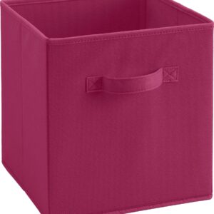 SystemBuild Fabric Storage Bin, Dark Pink