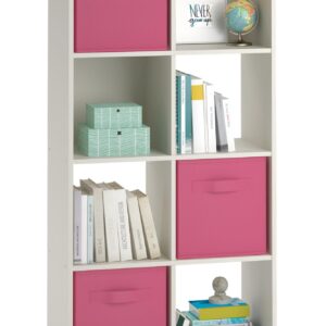 SystemBuild Fabric Storage Bin, Dark Pink