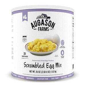 augason farms 5-90158 scrambled egg mix, 2 lbs., 4 oz. no. 10 can (packaging may vary)