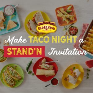 Old El Paso Stand 'N Stuff Bold Nacho Cheese Flavored Taco Dinner Kit, 9.5 oz.