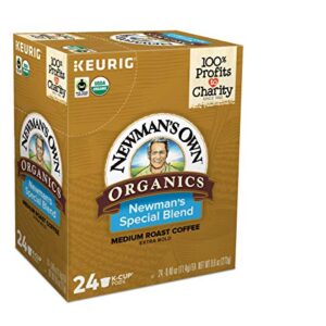 Newman's Own Organics Keurig Single-Serve K-Cup Pods Special Blend Medium Roast Coffee, Fair Trade Certified, 24 Count