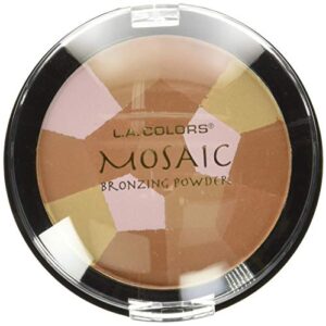 L.A. Colors Mosaic Bronzer/Blush Compact, Golden Bronze, 0.09 Ounce