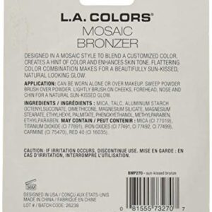 L.A. Colors Mosaic Bronzer/Blush Compact, Golden Bronze, 0.09 Ounce