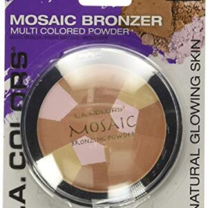 L.A. Colors Mosaic Bronzer/Blush Compact, Golden Bronze, 0.09 Ounce