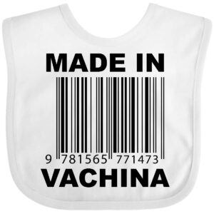 inktastic made in vachina funny baby bib white 1c04c