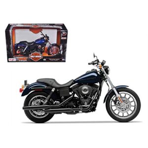 maisto 2004 harley davidson dyna super glide sport bike 1/12 motorcycle blue