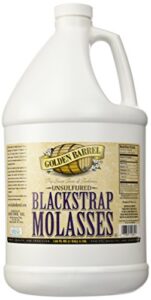 golden barrel bulk unsulfured blackstrap molasses jug (128 fl oz)