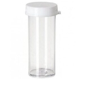 Small Plastic Prescription Vials with Snap Caps, 3 Dram Pill Clear Vials (20 Units) Containers for Storing Pills, Prescription, Medication, Gold, and Small Items (20)