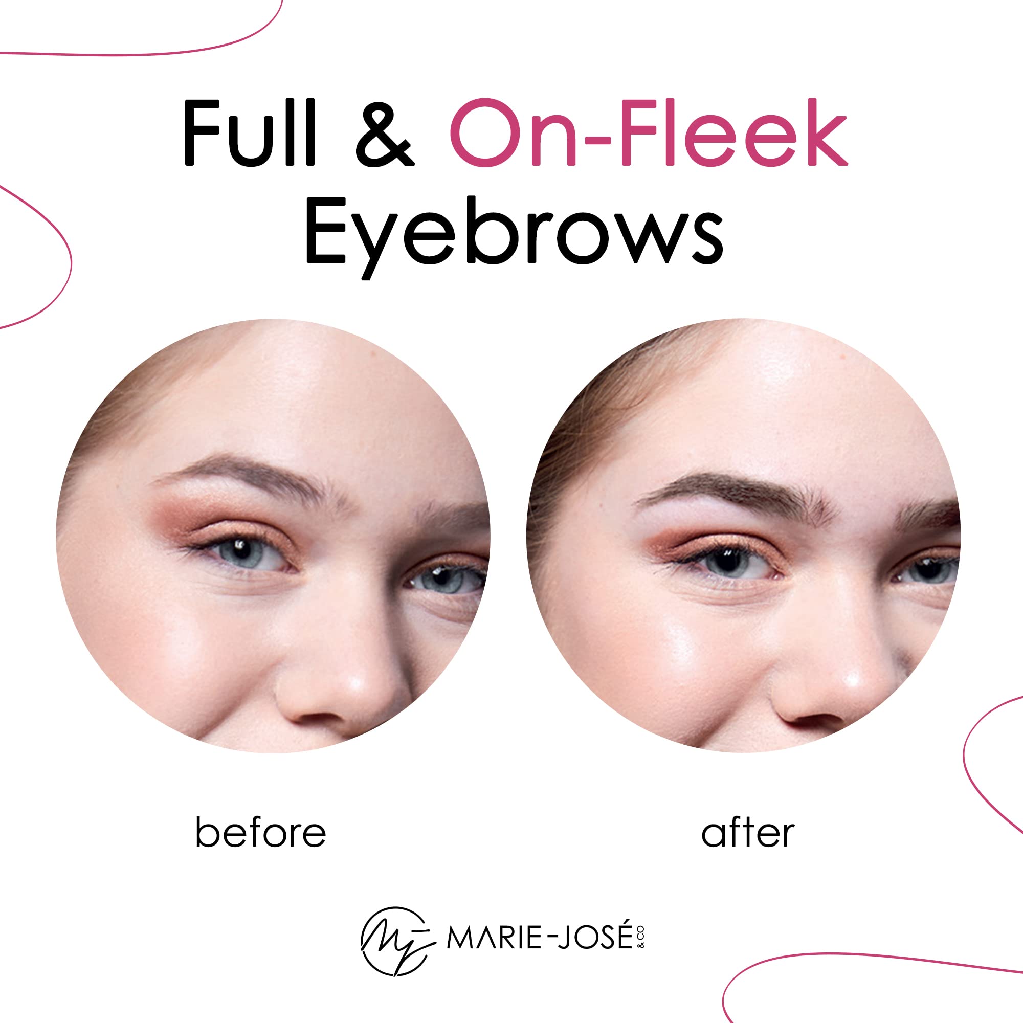 Marie-José & Co Medium Brown Eyebrow Powder - Perfect eyebrows, powder smooth!