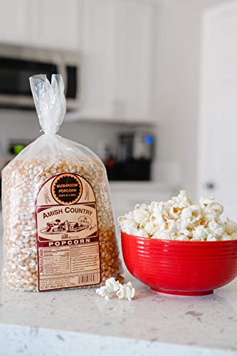 Amish Country Popcorn | 6 lb Bag | Mushroom Popcorn Kernels | Old Fashioned, Non-GMO and Gluten Free (Mushroom - 6 lb Bag)