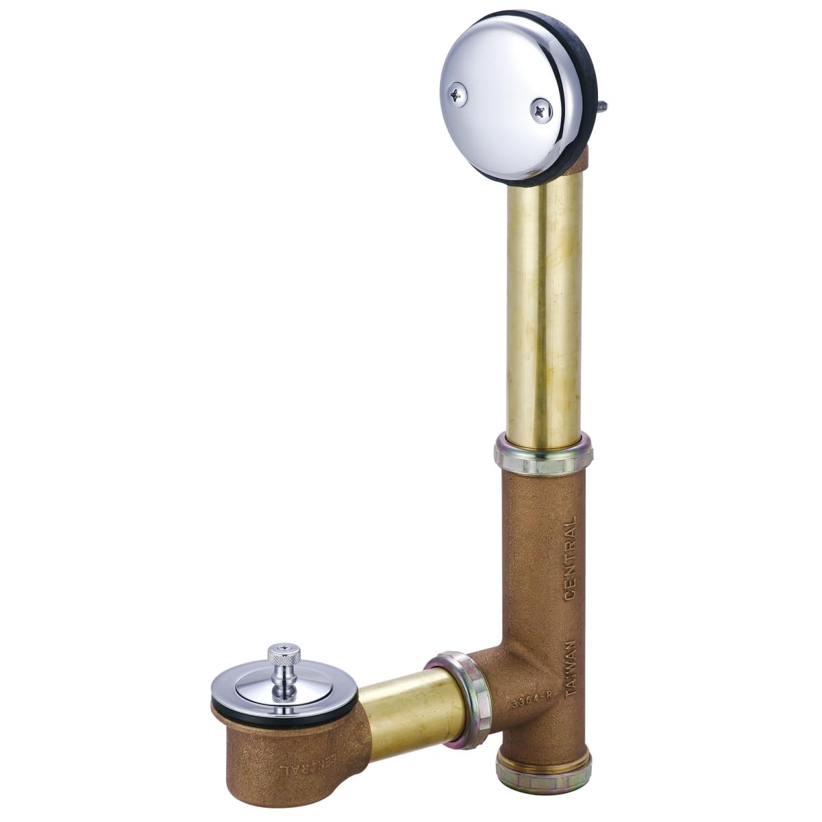 Central Brass 1645-PR Multi-Tub Centralift Lift and Turn Drain