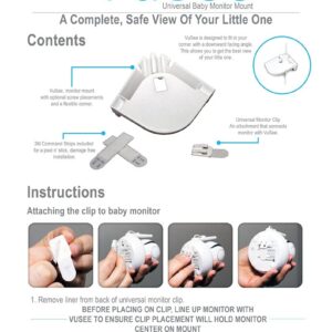 VuSee Corner | Universal Baby Monitor Shelf | Compatible with Most Baby Monitors | Safe Cord Management | Easy Installation