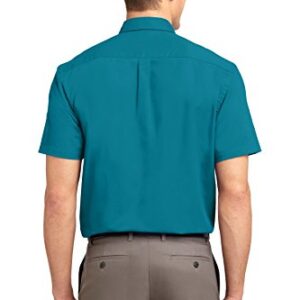 Port Authority Men's Tall Short Sleeve Easy Care Shirt LT Teal Green