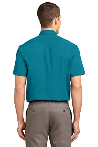 Port Authority Men's Tall Short Sleeve Easy Care Shirt LT Teal Green