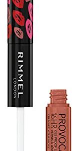 Rimmel London Provocalips 16hr Kiss-Proof Lip Color - Two-Step Liquid Lipstick to Lock in Color and Shine - 730 Make Your Move, .14 fl.oz.