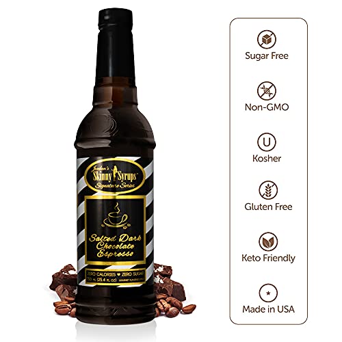 Salted Dark Chocolate Espresso- Jordan's Skinny Syrups- Sugar Free