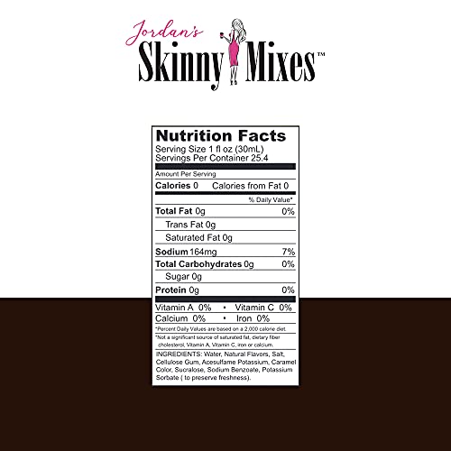 Salted Dark Chocolate Espresso- Jordan's Skinny Syrups- Sugar Free