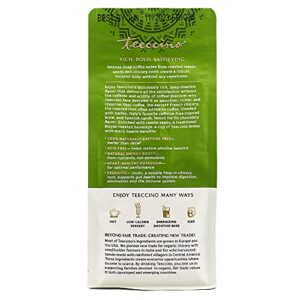 Teeccino French Roast Chicory Coffee Alternative - Ground Herbal Coffee That’s Prebiotic, Caffeine-Free & Acid Free, Dark Roast, 11 Ounce