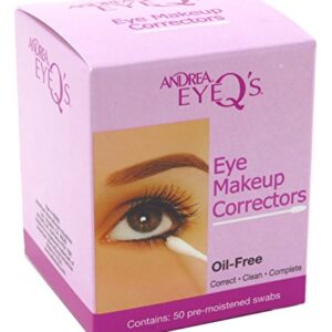 Andrea Eye Q's Eye Make-Up Correctors Swabs 50 Count (2 Pack)