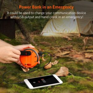 ThorFire LED Camping Lantern Lights Hand Crank USB Rechargeable Lanterns Collapsible Mini Flashlight Emergency Torch Night Light Tent Lamp for Camping Hiking Tent Garden Patio - CL01