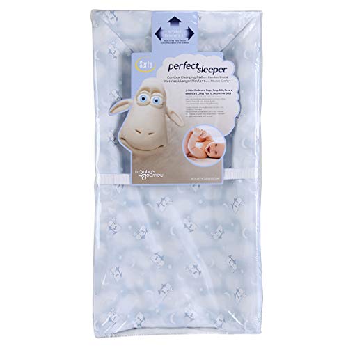 Serta Perfect Sleeper Contoured Changing Pad, Blue