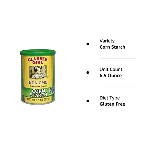 Clabber Girl Non-GMO Corn Starch, Gluten Free, 6.5 Ounce