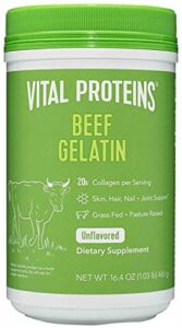 vital proteins beef gelatin powder - grass-fed 16.4 oz