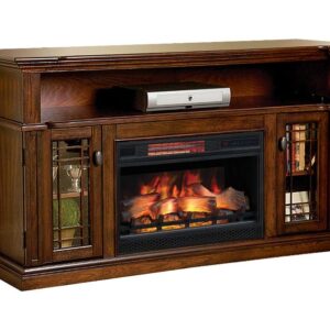 ChimneyFree Wallace Infrared Electric Fireplace Entertainment Center in Empire Cherry - 26MM1264-EPC