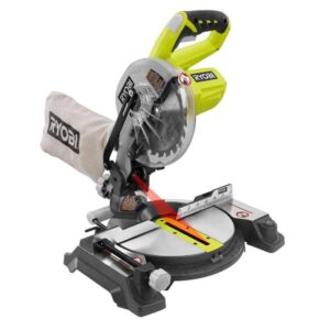 ryobi 18-volt one+ 7-1/4 in. cordless miter saw - p551 (tool only)