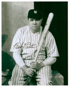 kirkland babe ruth 8 x 10 autograph photo on glossy photo paper