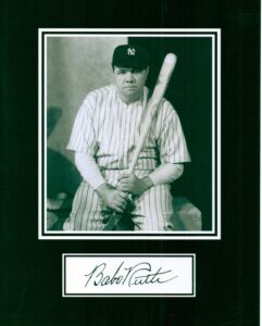 kirkland babe ruth 8 x 10 autograph photo on glossy photo paper