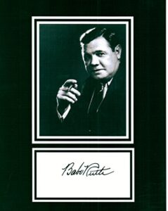 kirkland babe ruth 8 x 10 autograph photo on glossy photo paper