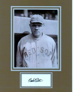 kirkland babe ruth 8 x 10 autograph photo on glossy photo paper