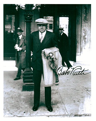 Kirkland Babe Ruth 8 X 10 Autograph Photo on Glossy Photo Paper