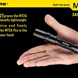 Nitecore MT2A 345 Lumens LED Flashlight w/Bonus Premium Holster - Use 2X AA Batteries