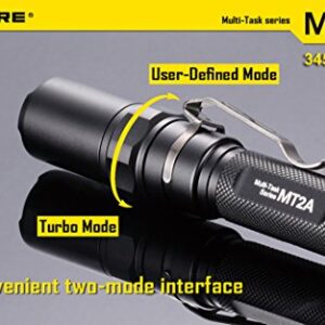 Nitecore MT2A 345 Lumens LED Flashlight w/Bonus Premium Holster - Use 2X AA Batteries