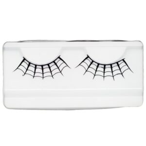 emilystores spider web crown halloween costume fancy fashion party look black paper lashes false eyelashes 1 pairs