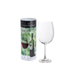 dartington crystal 257mm (h) just the one wine glass containing 85cl