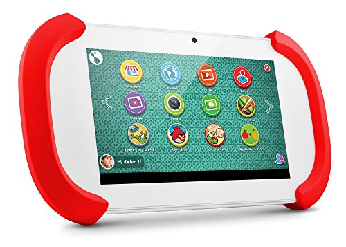 Ematic FunTab 7" HD Quad-Core Kid Safe Tablet with Android 4.2 & Kid Mode, Parental Controls, & Over 50 Apps, Red