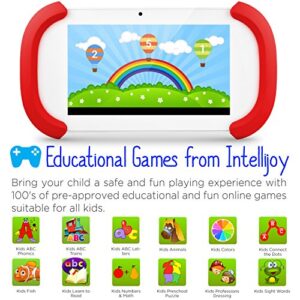 Ematic FunTab 7" HD Quad-Core Kid Safe Tablet with Android 4.2 & Kid Mode, Parental Controls, & Over 50 Apps, Red