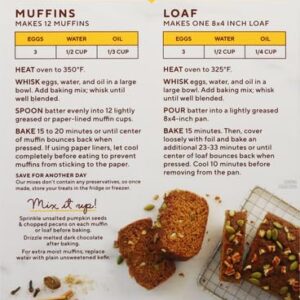 Simple Mills Almond Flour Baking Mix, Pumpkin Muffin & Bread Mix - Gluten Free, Plant Based, Paleo Friendly, 9 Ounce (Pack of 1)