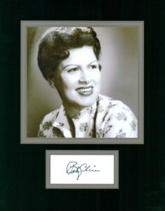 kirkland patsy cline 8 x 10 autograph photo on glossy photo paper