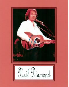 kirkland neil diamond 8 x 10 autograph photo on glossy photo paper